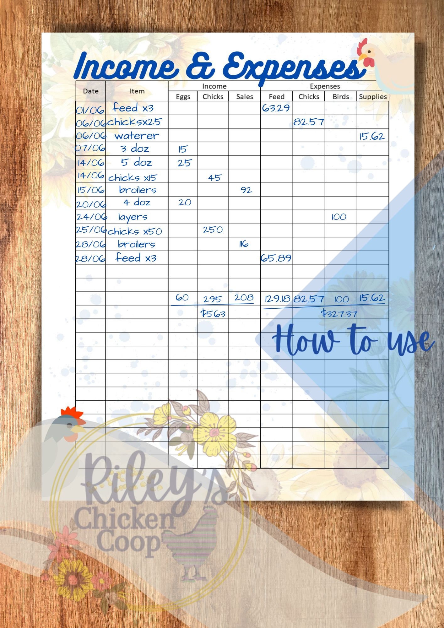 Chicken Tracker Starter Pack - Egg Tracker - Flock Tracking - Chicken ...