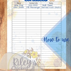 Chicken Tracker Starter Pack - Egg Tracker - Flock Tracking - Chicken ...