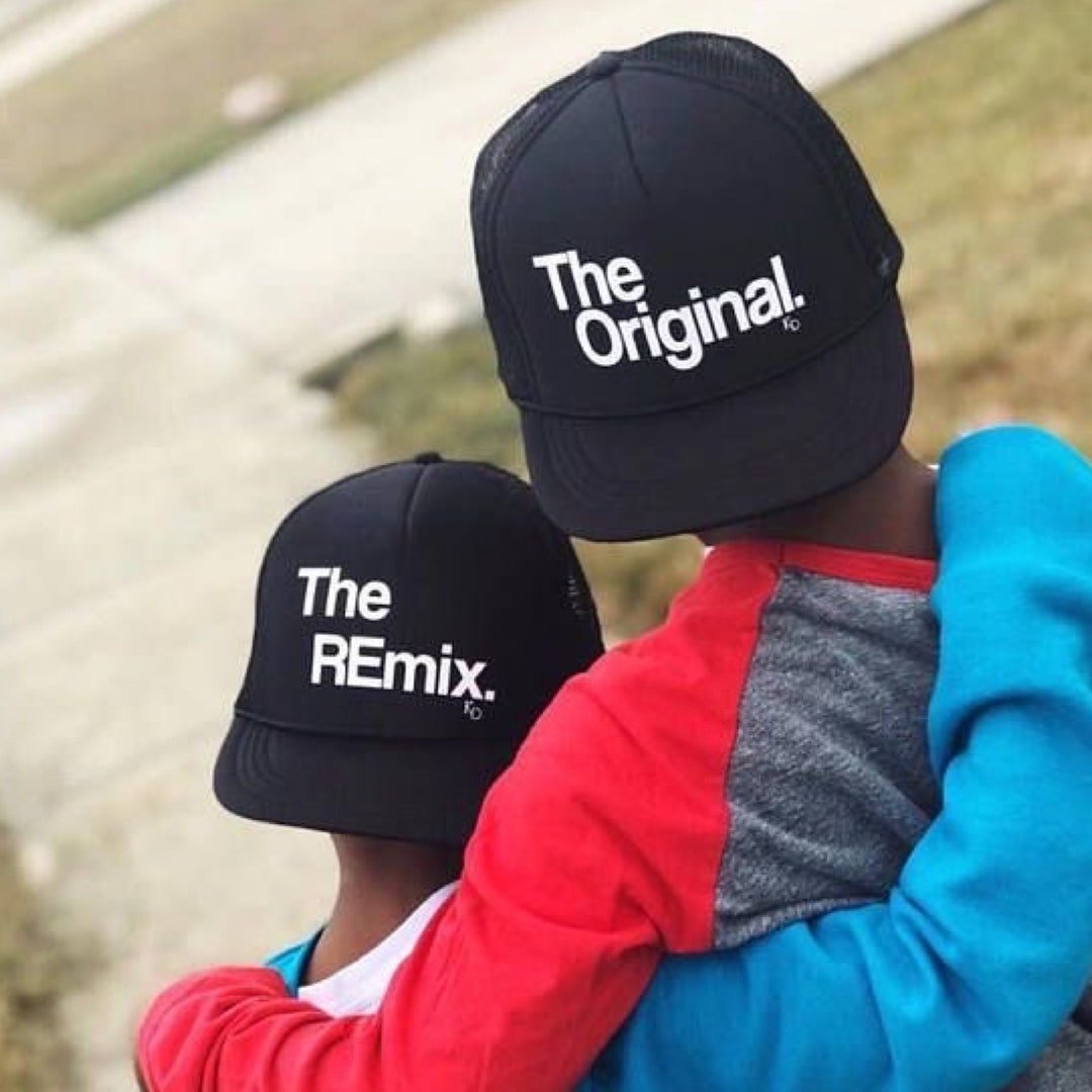 The Original the Remix® Matching Hats Young Boys Best Friends Buddies ...