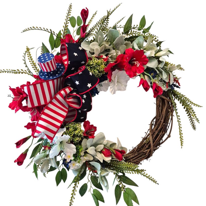 American Flag Wreath - Etsy