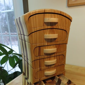 Jewelry Boxes, Handmade Large Hickory Wood Jewelry Box, Hickory and ...