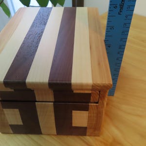 Handmade Hickory Wood Jewelry Box: Bandsaw Inlay Design - Etsy