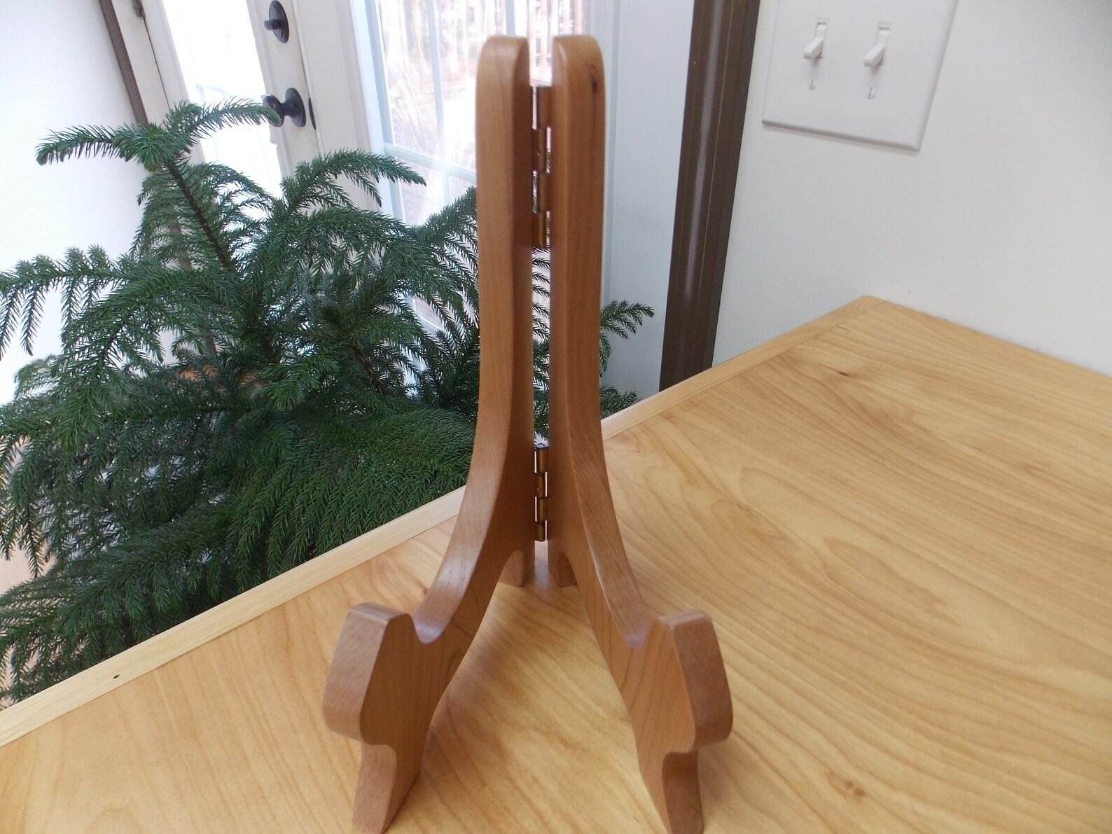 Plate/plaque/picture Wood Display Stand Made From Oak Maple - Etsy