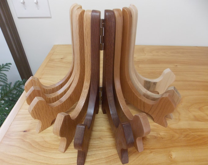 Plate/plaque/picture Wood Display Stand Made From Oak, Maple, Cherry ...