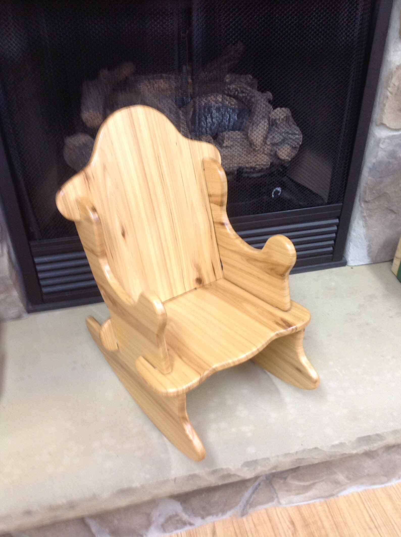 Child's Rocking Chair-hickory Puzzle Rocker-custom Made - Etsy