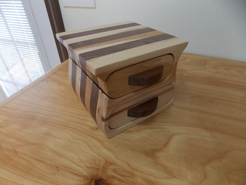 Jewelry Box Handmade Small Hickory Wood Jewelry Box Hickory - Etsy