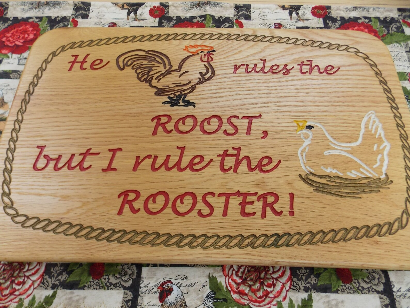 Rooster Sign Chicken Sign Farmhouse Kitchen Decor Rooster - Etsy