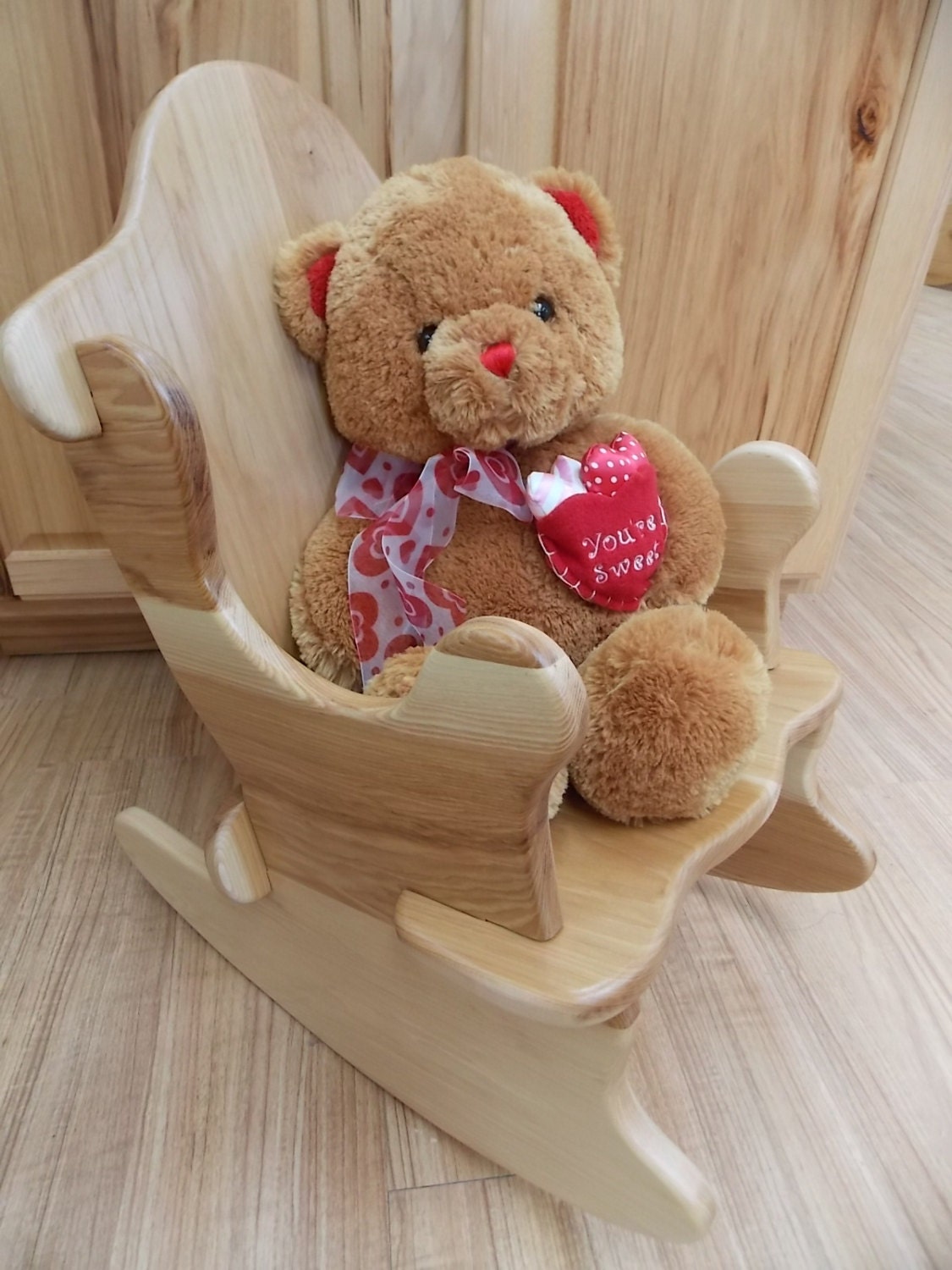 Child's Rocking Chair-hickory Puzzle Rocker-custom Made - Etsy