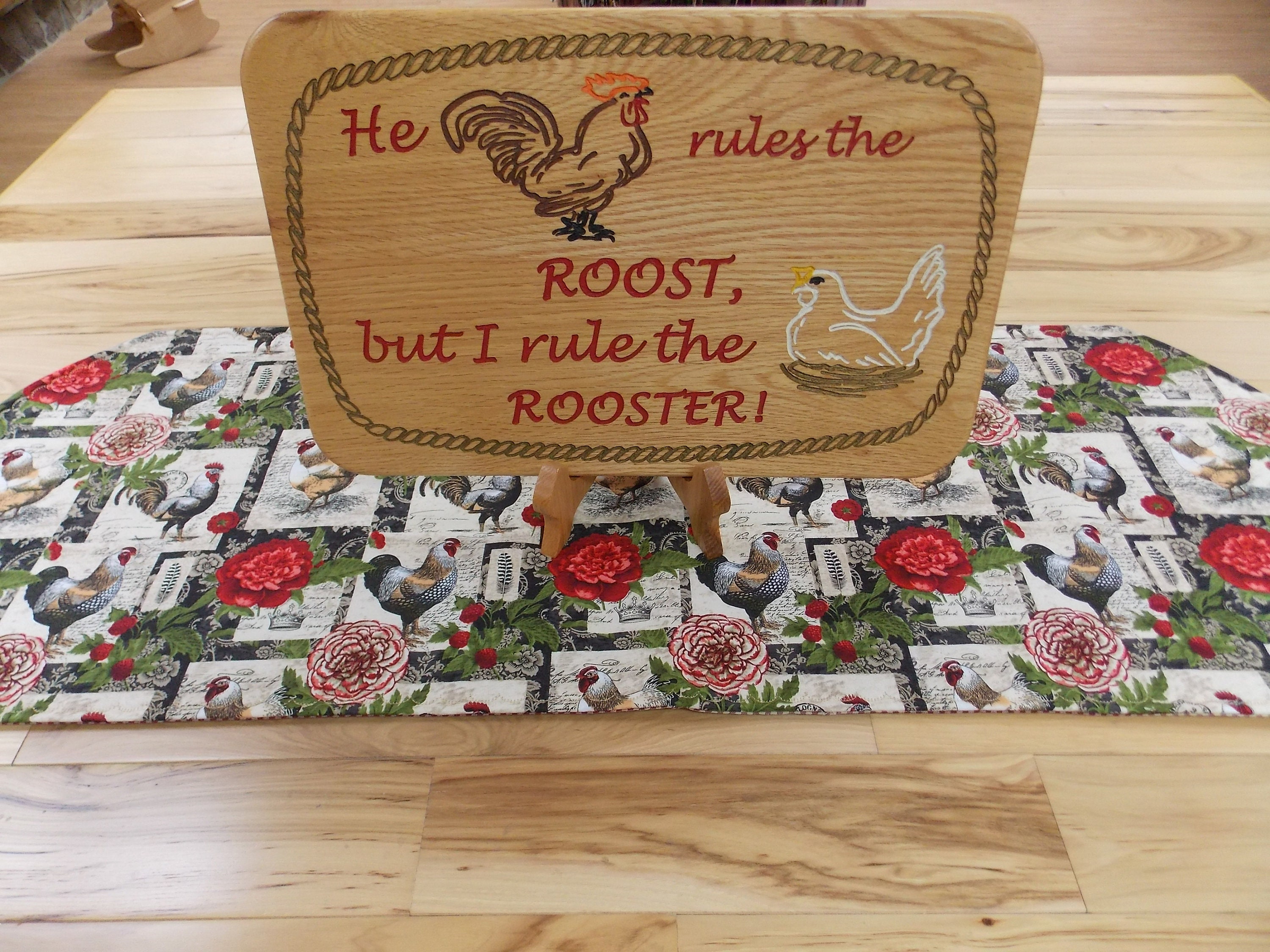 Rooster Sign Chicken Sign Farmhouse Kitchen Decor Rooster - Etsy