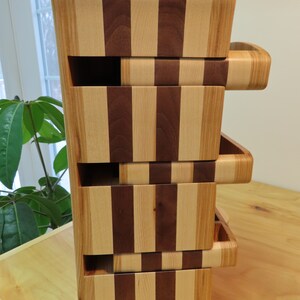 Jewelry Boxes, Handmade Large Hickory Wood Jewelry Box, Hickory and ...