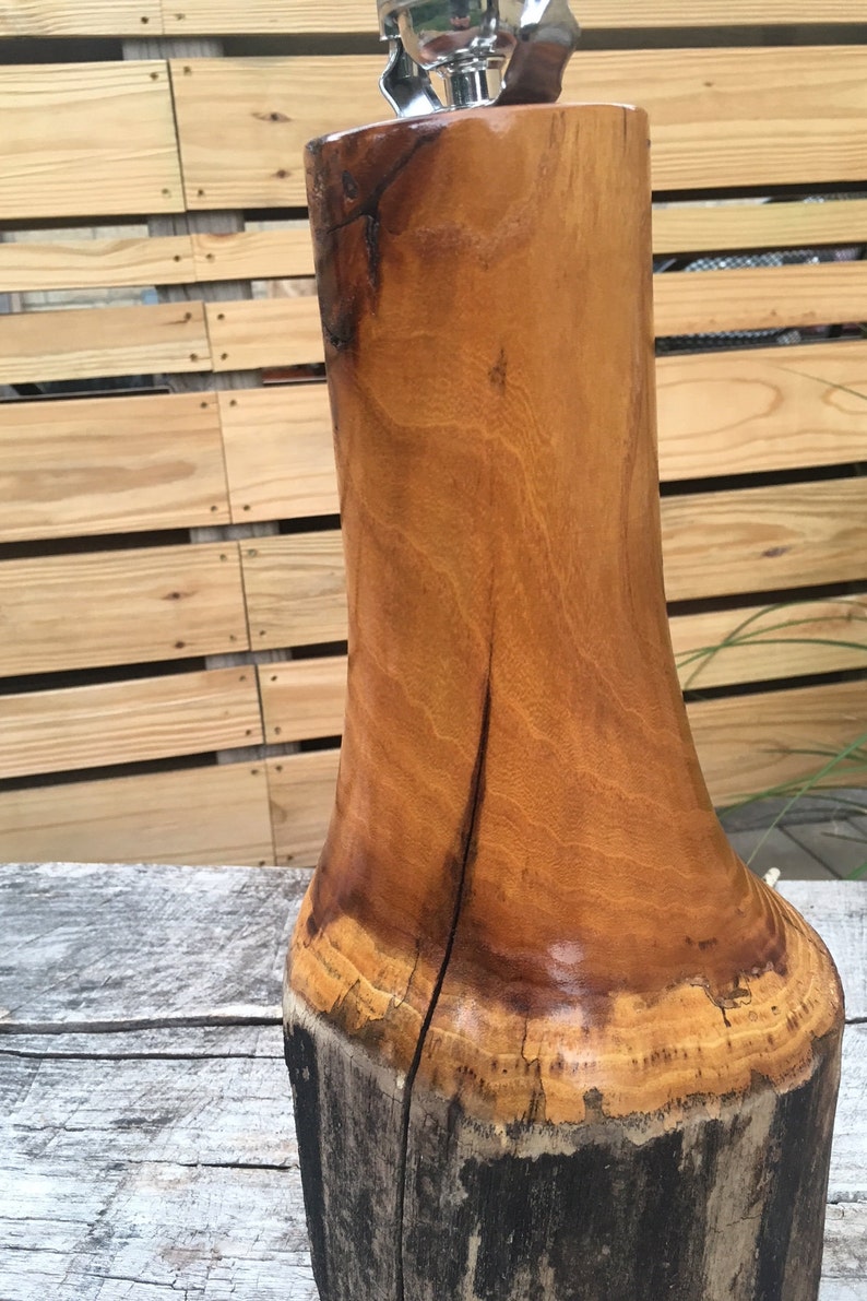 Rustic Log Wood Table Lamps | Etsy