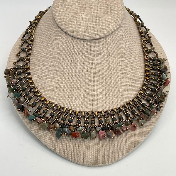 Stone Chip Necklace - Etsy