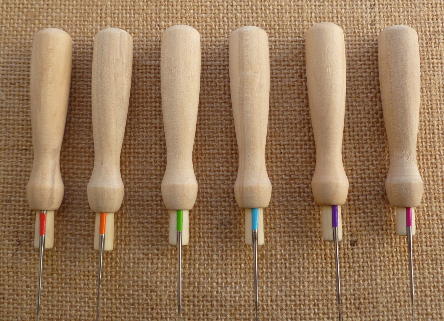 Set of 10 Triangular Felting Needles Rainbow Color Coded 36 - Etsy