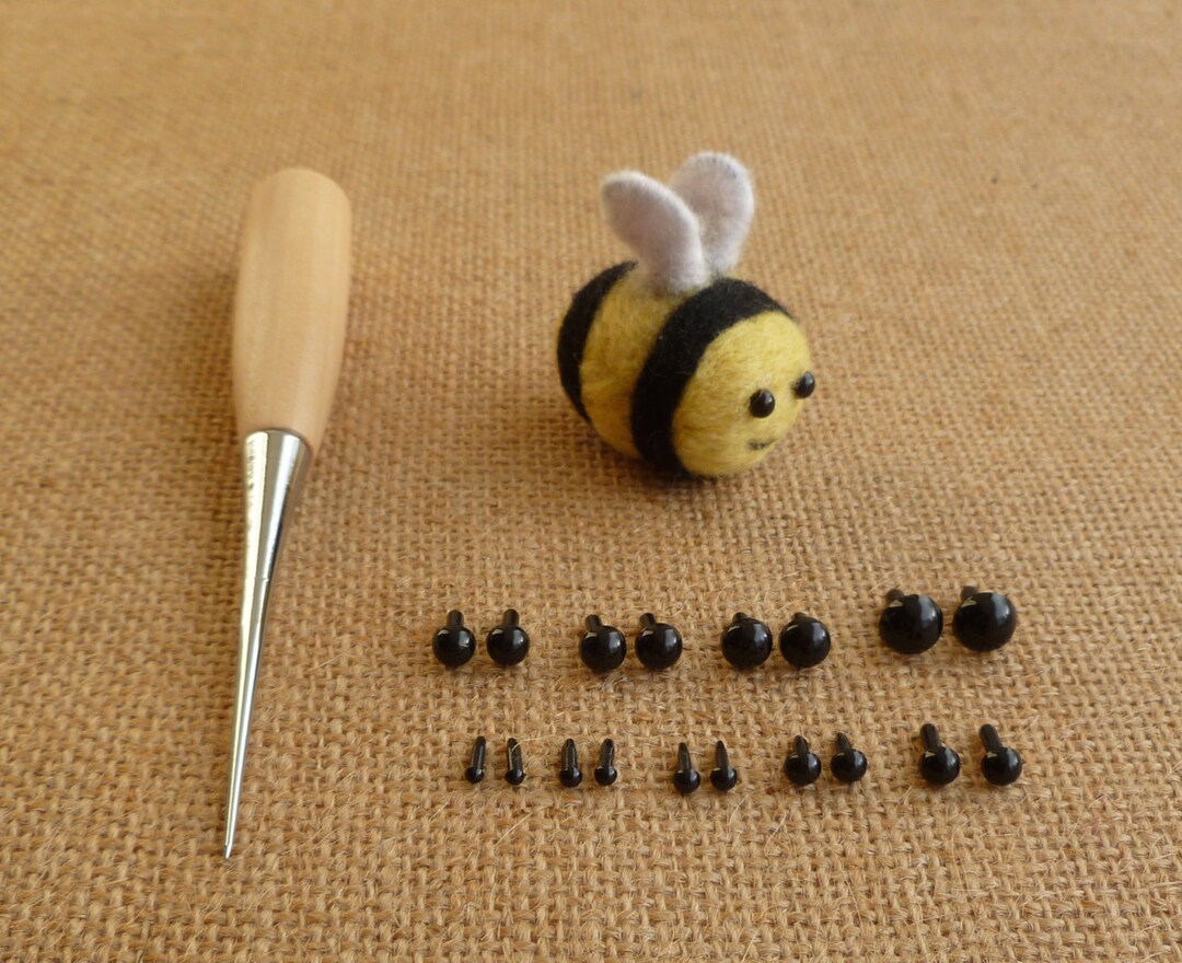 Awl + Toy Eyes High Quality NO BACKS 1.5mm, 2mm, 3mm, 4mm, 5mm, 6mm ...