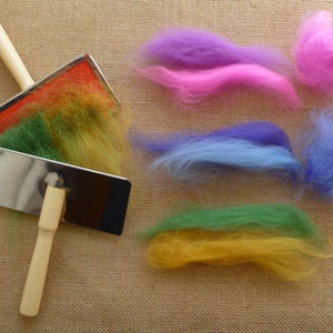 Carding Combs 2 Sizes - Flick Carder - Needle Felting - Wet Felting ...