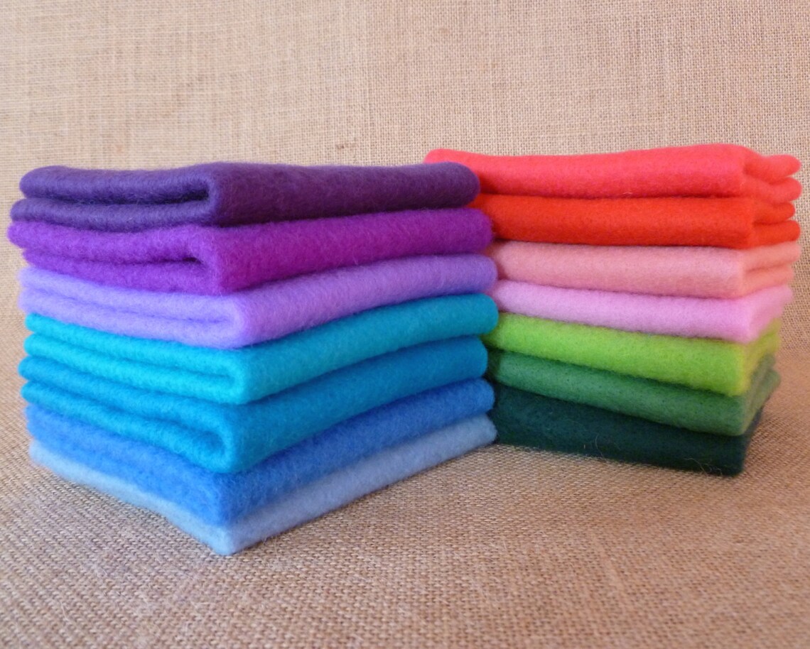 Pre Felt Sheets 100% Merino Wool PICK ANY COLORS 35 Felt - Etsy