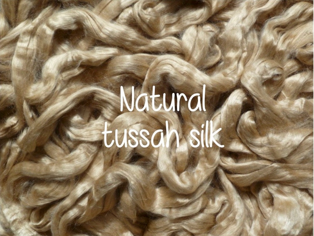 Tussah Silk Roving – Spinning and Felting Fibres - Etsy UK