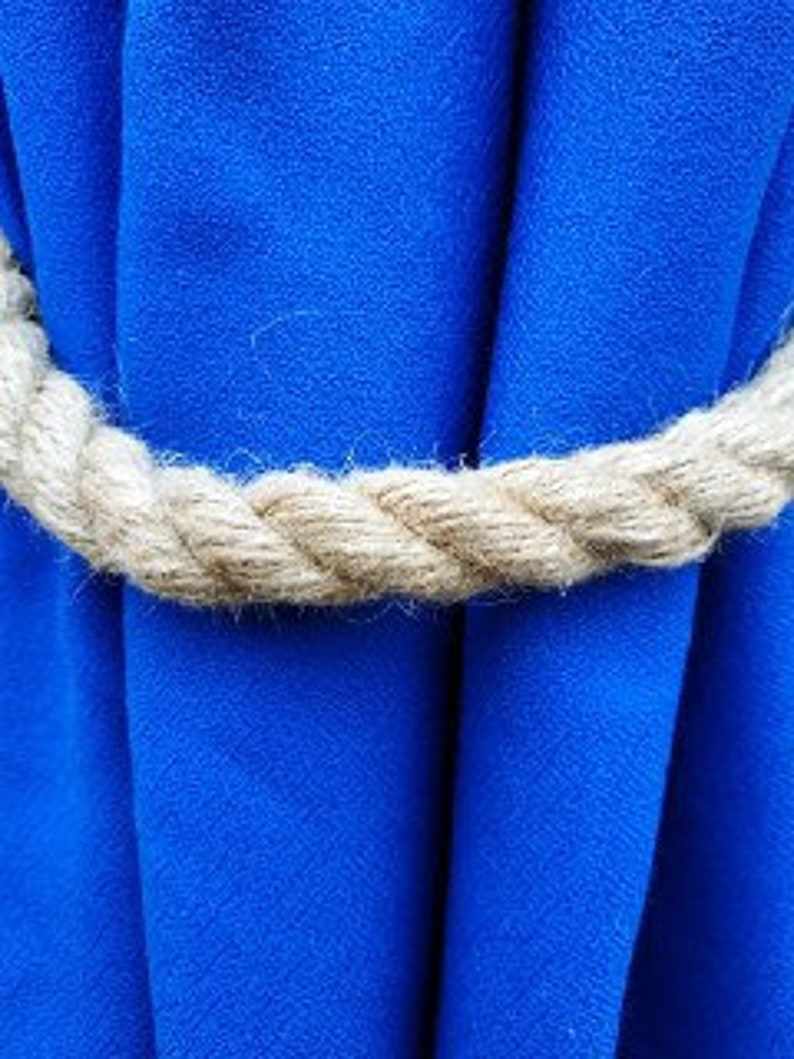 Thick Jute Rope Curtain Tiebacks Chunky Tiebacks Nautical - Etsy
