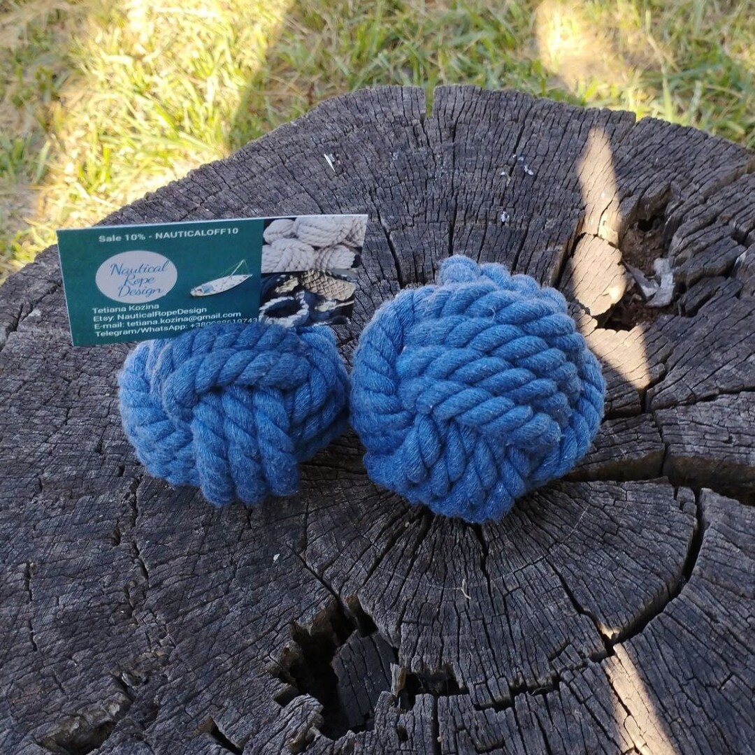 Blue Monkey Fist Ball, Set of 4 Table Number Holders, Photo Holder ...