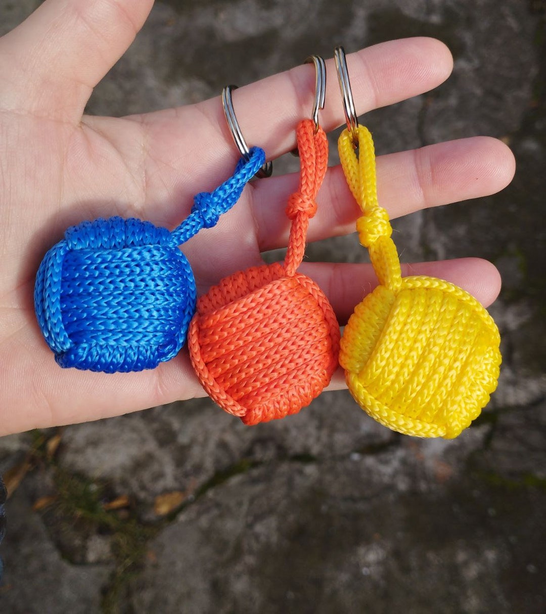 Floating Cork Nautical Keychain, Boat Float Key Chain, Monkey Fist ...