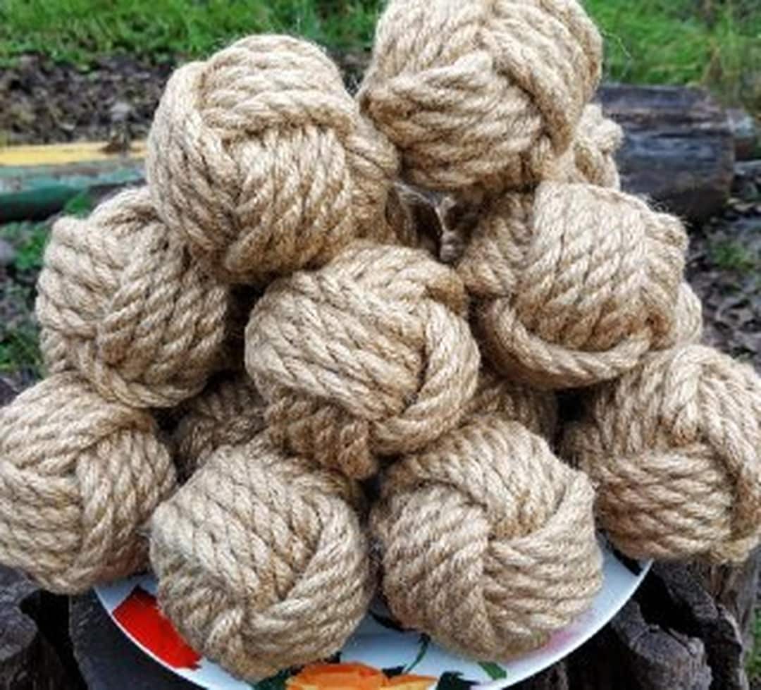 3.5" Wide Set of 15 Nautical Place Card Monkey Fist Rope Knot Holder - Etsy