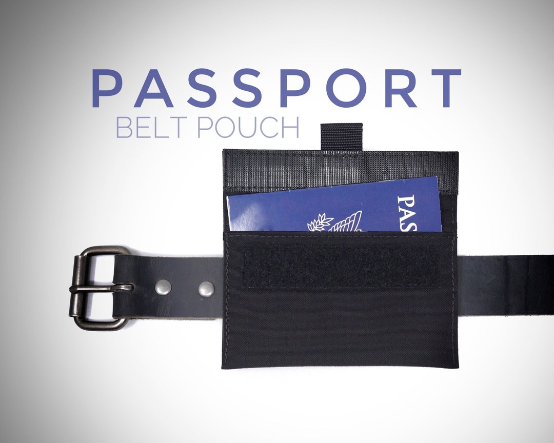 Passport Holder Passport Belt Pouch for Everyday Carry - Etsy