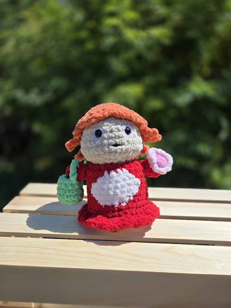 Fish Girl Ponyo Crocheted Plushie - Etsy