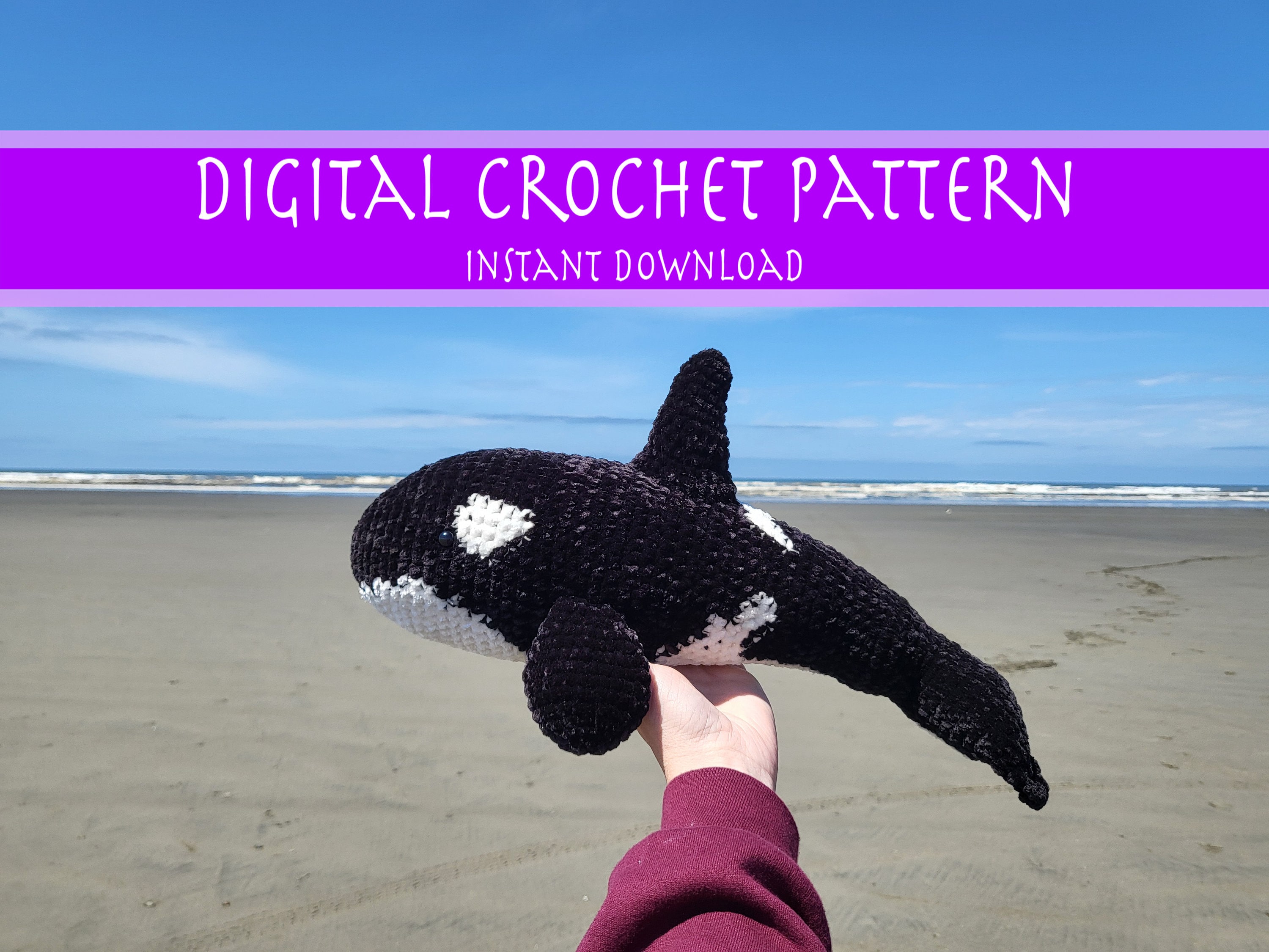 Kiki the Orca Whale Crochet Pattern - Etsy