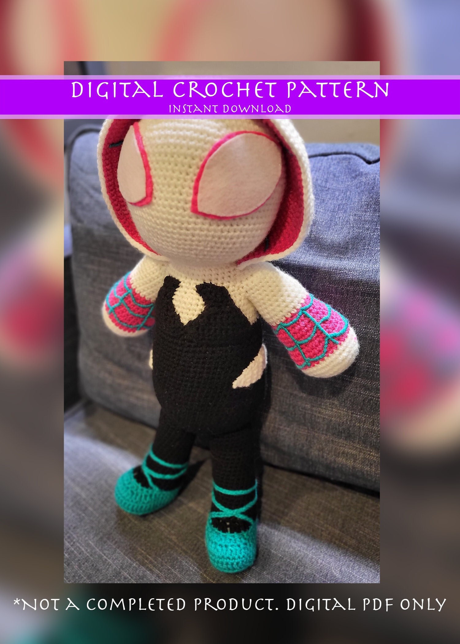 Spider Girl Gwen Crochet Pattern - Etsy