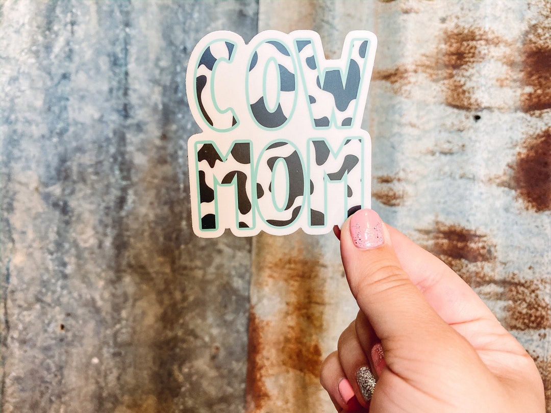 Cow Mom - Sticker - Etsy