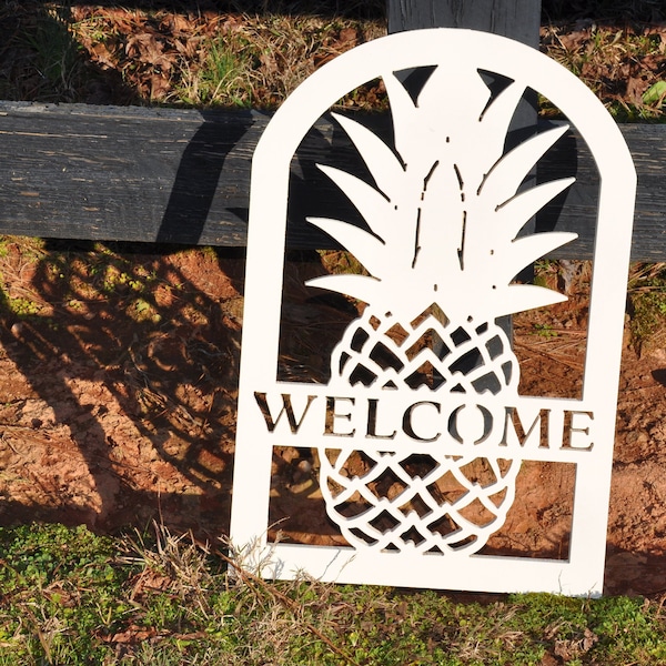 Pineapple Welcome Sign - Etsy