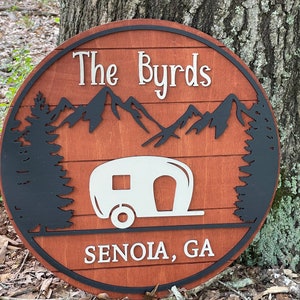 RV Sign, Camper Sign, Personalized RV Sign, Camper Sign, Campground ...
