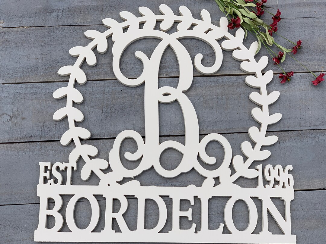 Last Name Established Sign Metal, Family Name Sign, Family Wood Last ...