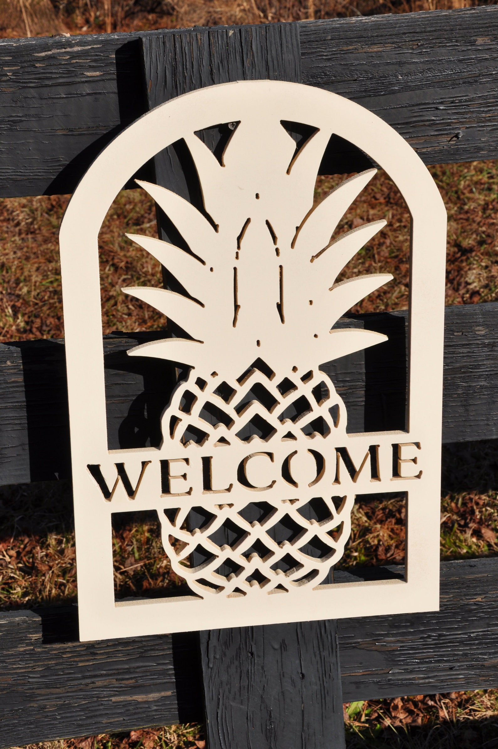 Pineapple Sign, Welcome Sign, Pineapple Welcome Sign, Beach Decor, Door ...