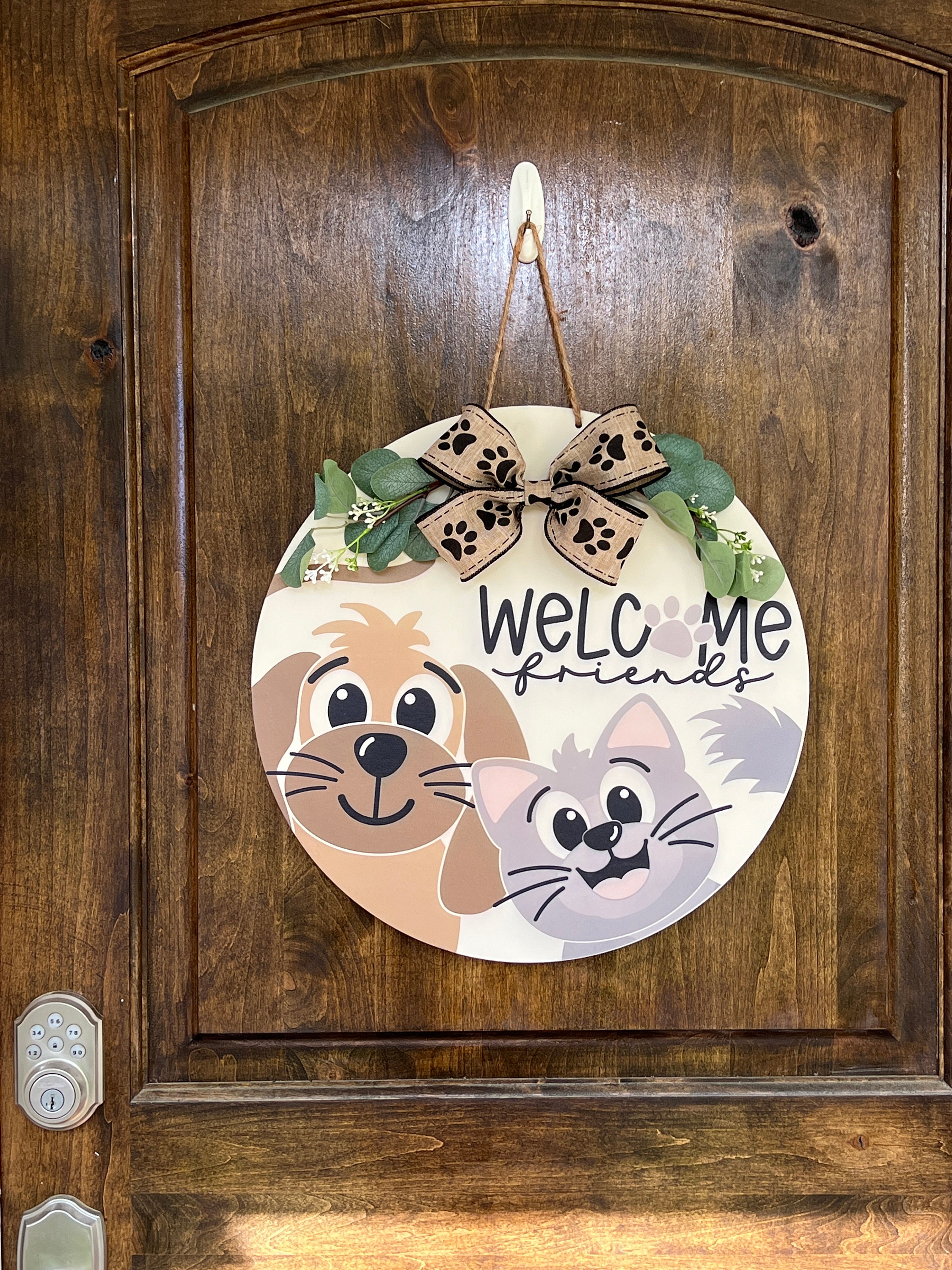 Pet Sign, Dog Sign, Cat Sign, Welcome Pet Sign, Dog Door Sign, Cat Door ...
