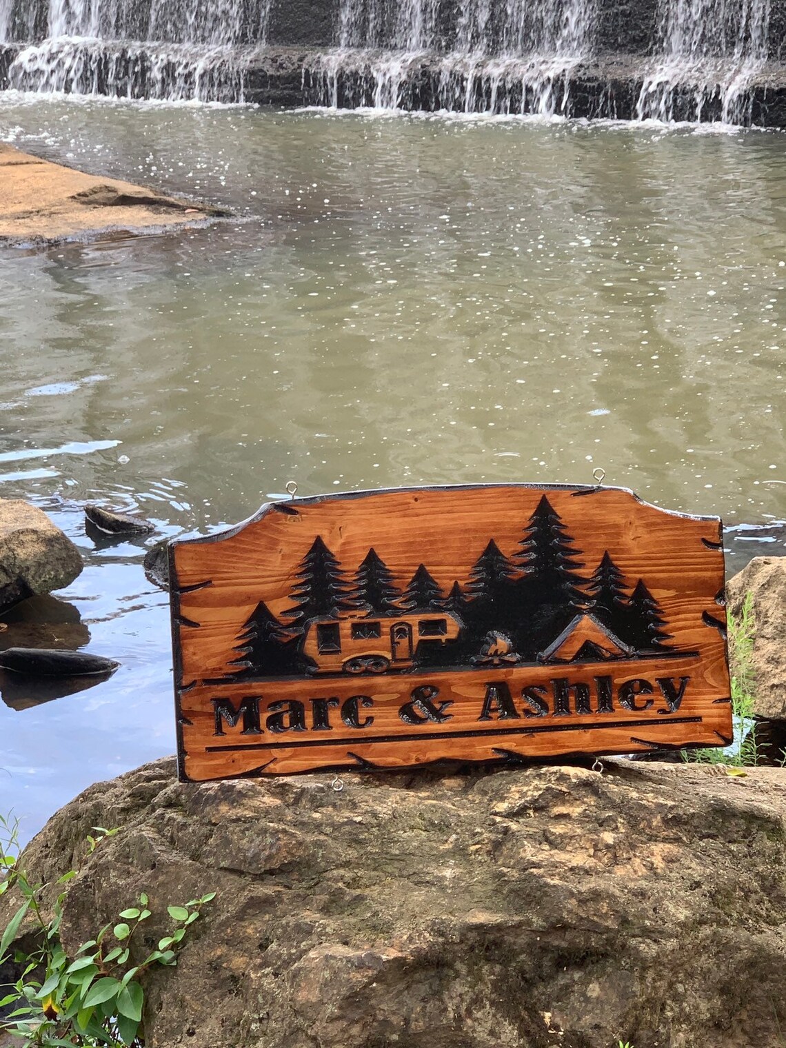 Engraved Camper Sign/ Personalized Camper Sign/ Camper Sign/ - Etsy