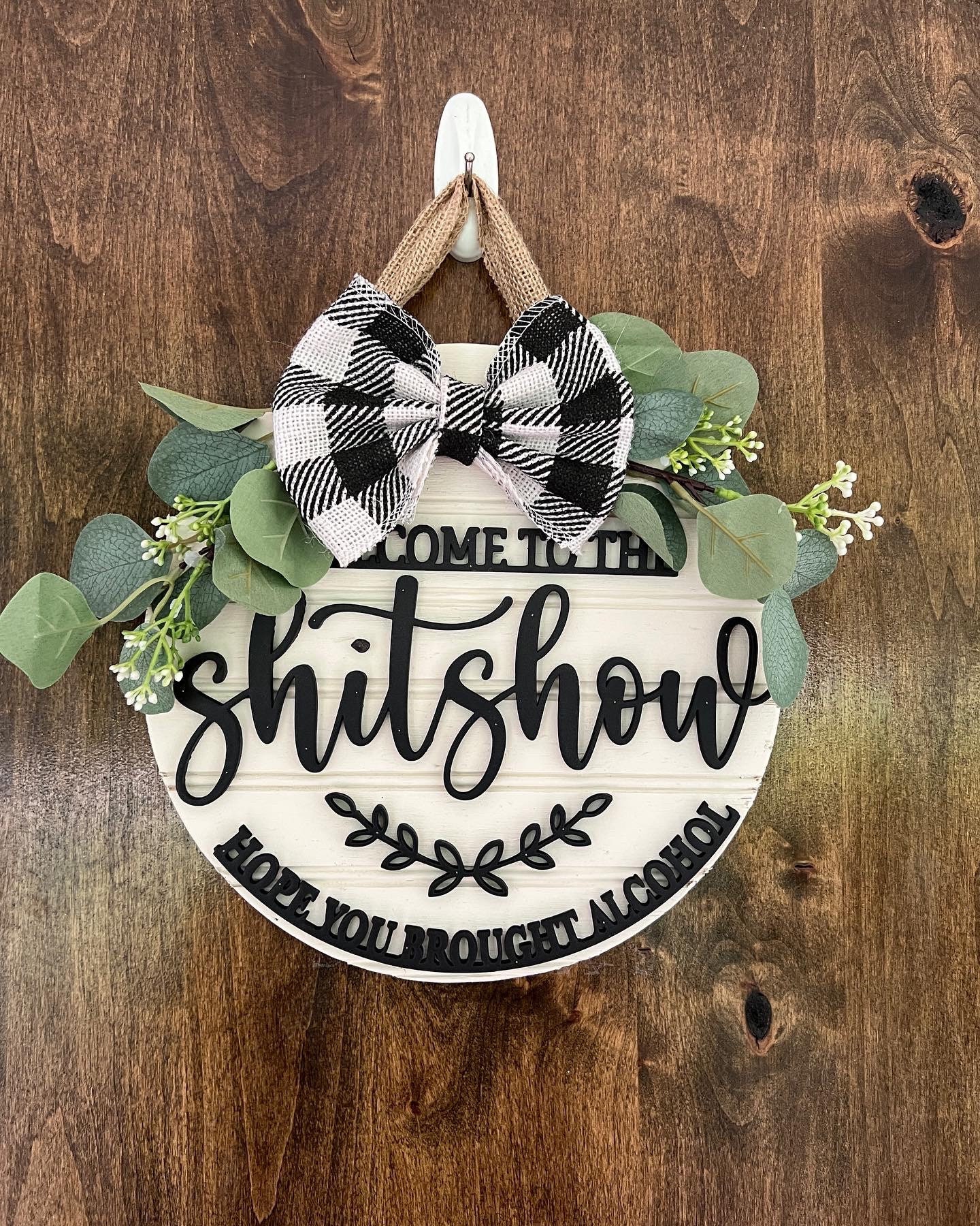 Funny Door Sign/ Shitshow Sign/ Door Decor/ Door Sign/ Funny - Etsy