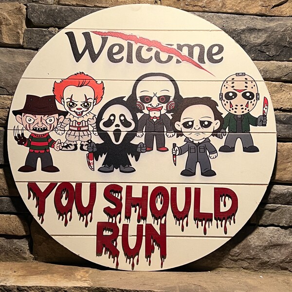 Horror Characters Door - Etsy