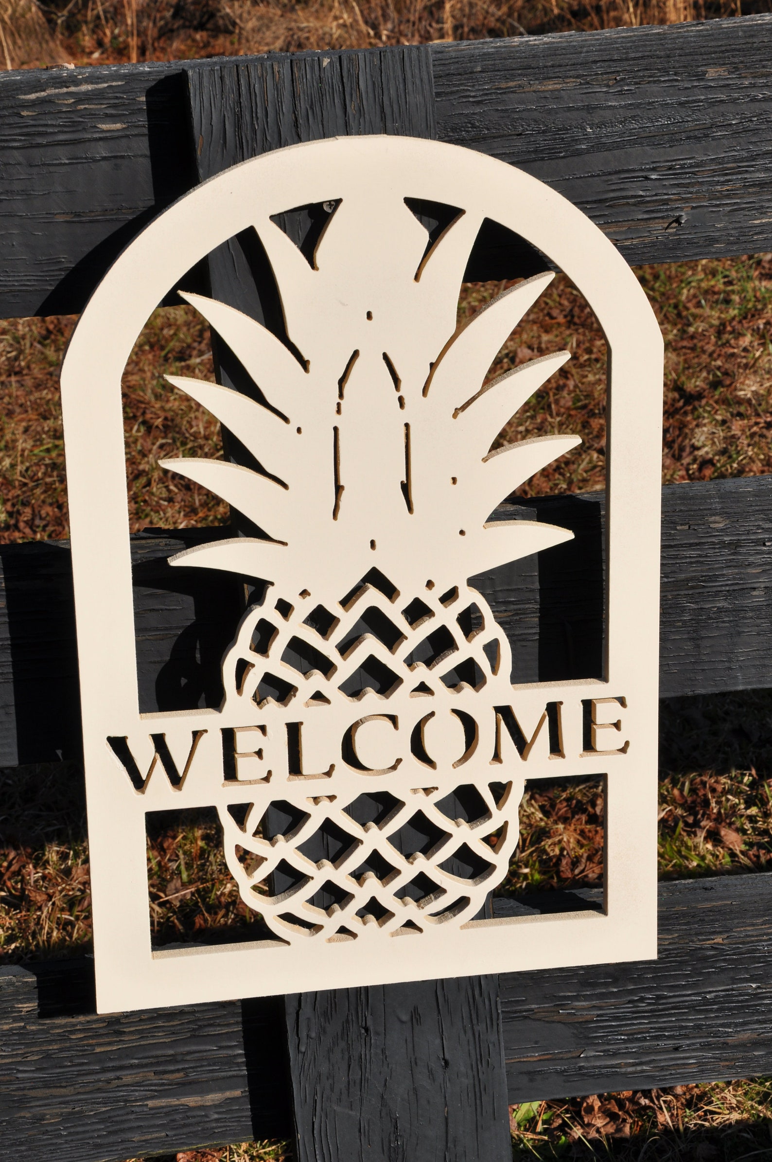 Pineapple Sign, Welcome Sign, Pineapple Welcome Sign, Beach Decor, Door ...