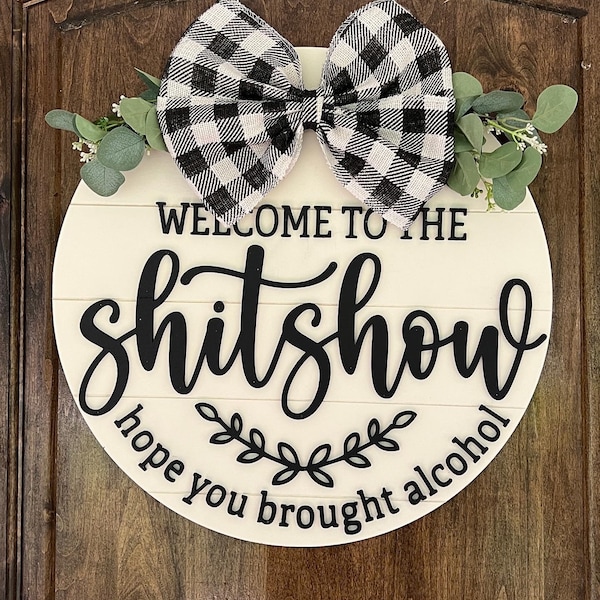 Funny Welcome Sign - Etsy