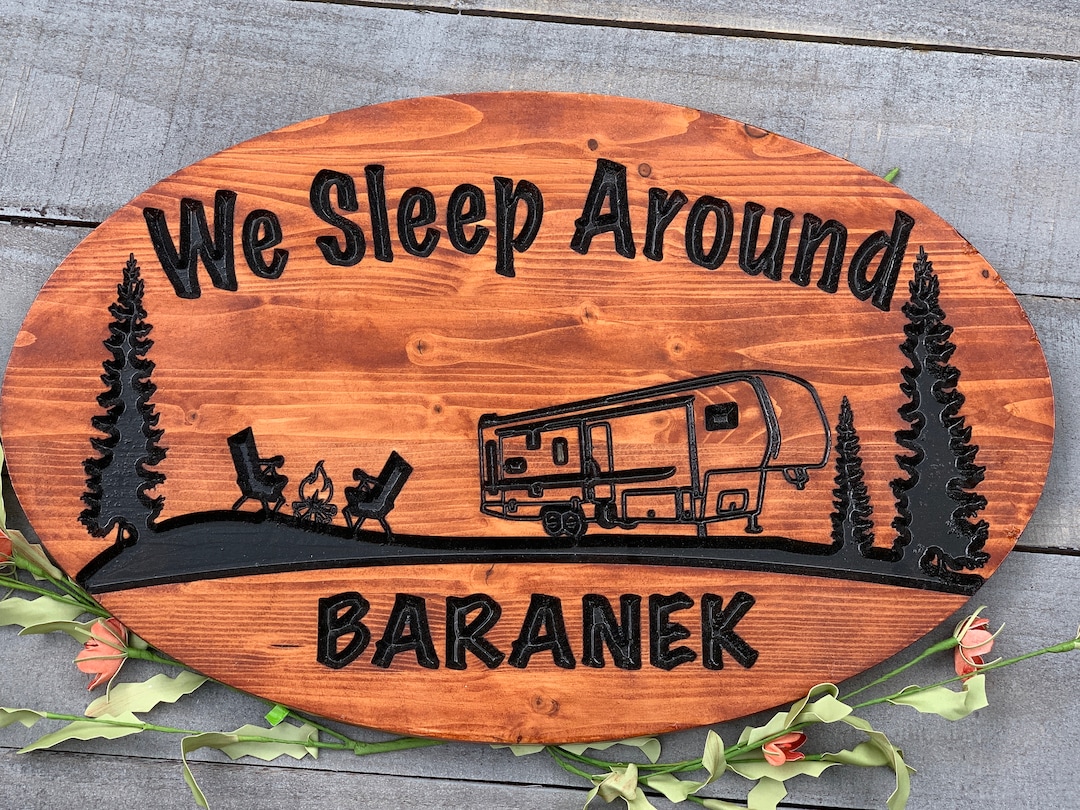 RV Sign, Camper Sign, Engraved Camper Sign, RV Gift, Campground Sign ...