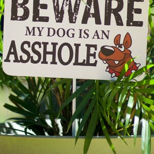 Funny Dog Sign, Beware of Dog Sign, Steel Beware of Dog Sign, Beware of ...