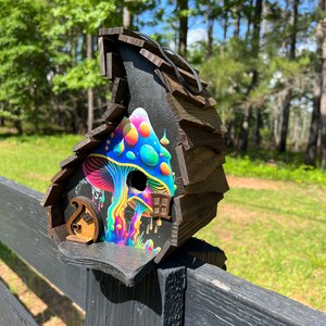 BIRDHOUSE, Funky Birdhouse, Mushroom Birdhouse, Unique Birdhouse, Large ...