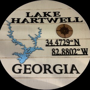 Lake Sign, Lake Map Sign, Personalized Lake Sign, Coordinates Lake Sign ...