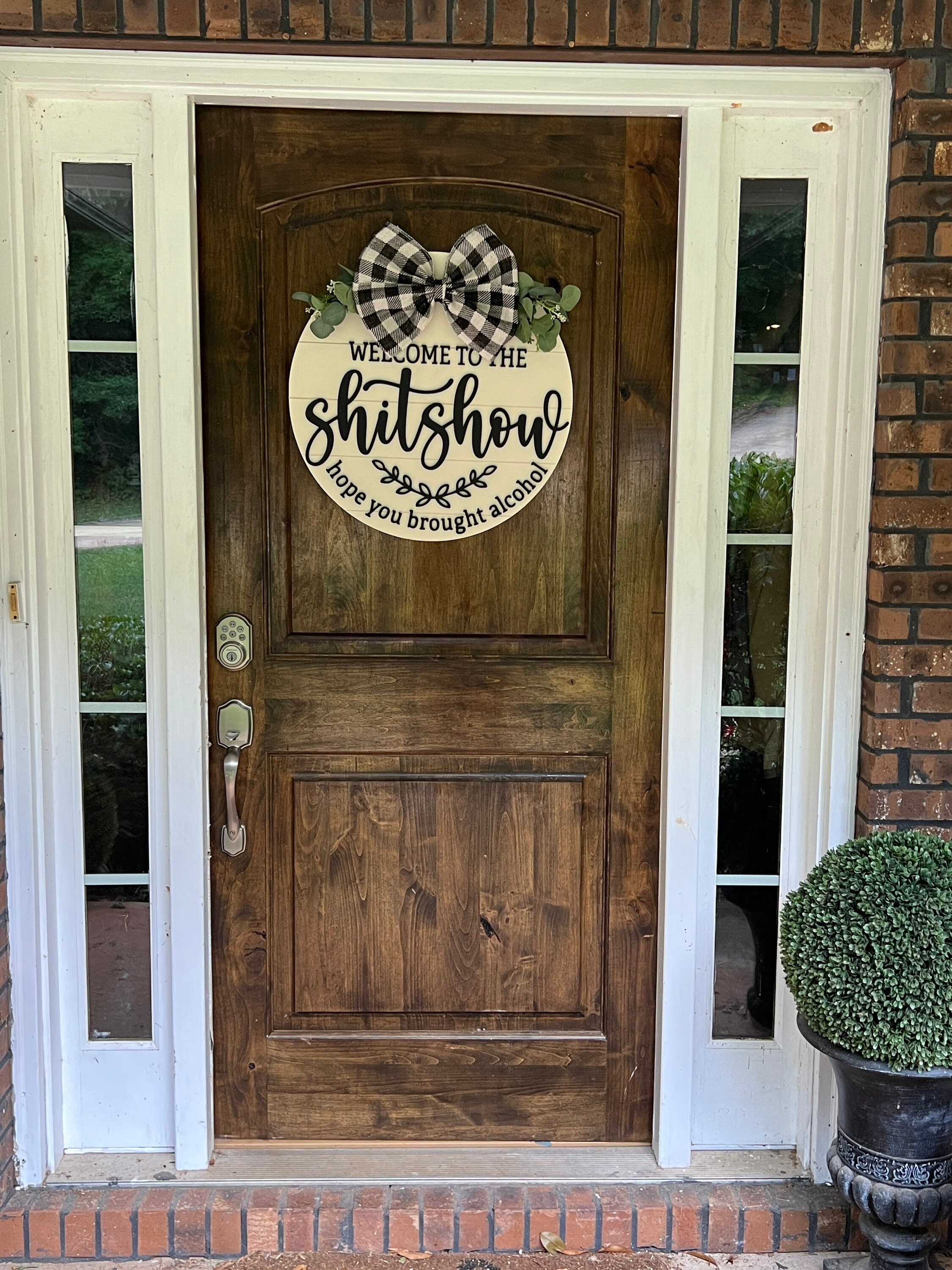 Funny Door Sign/ Shitshow Sign/ Door Decor/ Door Sign/ Funny - Etsy