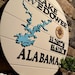 Lake Sign, Lake Map Sign, Personalized Lake Sign, Coordinates Lake Sign ...