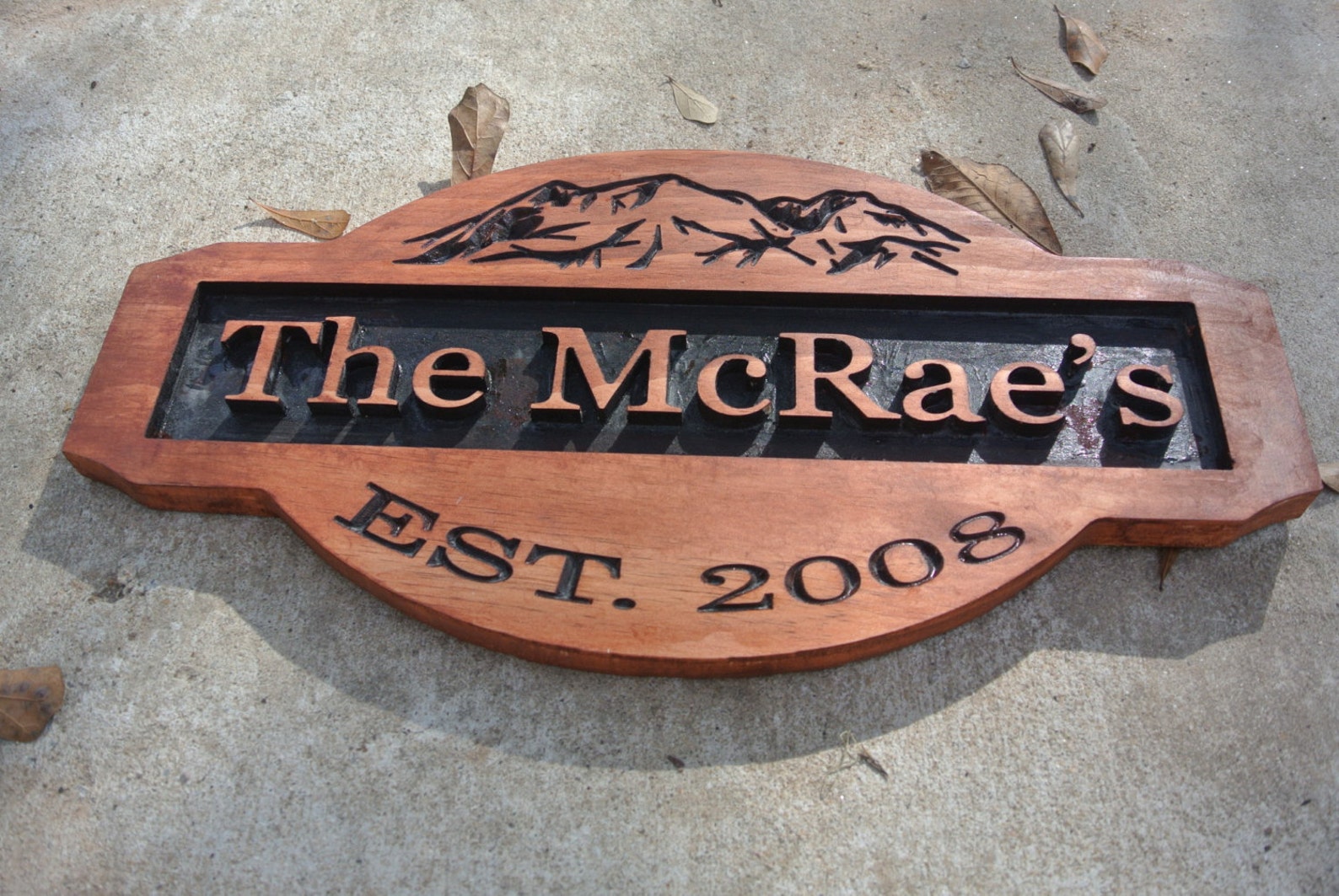 Custom Wooden House Signs Engraved Family Sign Custom - Etsy