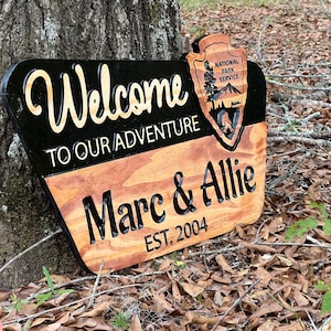 National Park Sign, RV Sign, Camp Sign, Camper Sign, Campground Sign ...