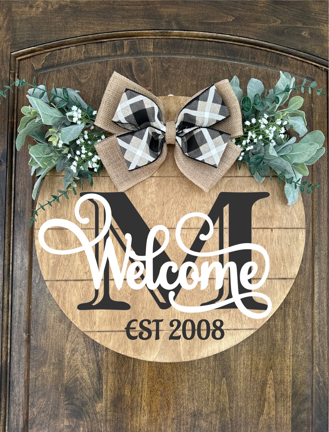 Front Door Decor | Front Door Sign | Front Door Wreath | Front Door ...