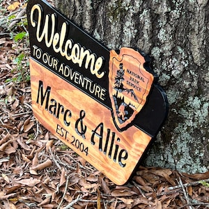 National Park Sign, RV Sign, Camp Sign, Camper Sign, Campground Sign ...